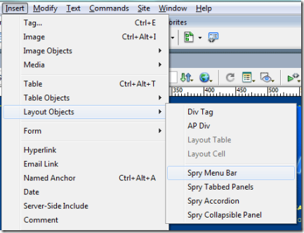 El Tony y sus ondas...: Menus Chuvidubis con Dreamweaver (Spry Menu)